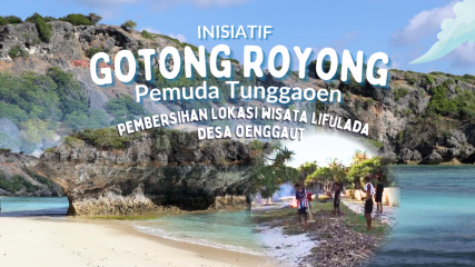 Inisiatif Gotong Royong Pemuda membersihkan Wisata Pantai Lifulada di ...
